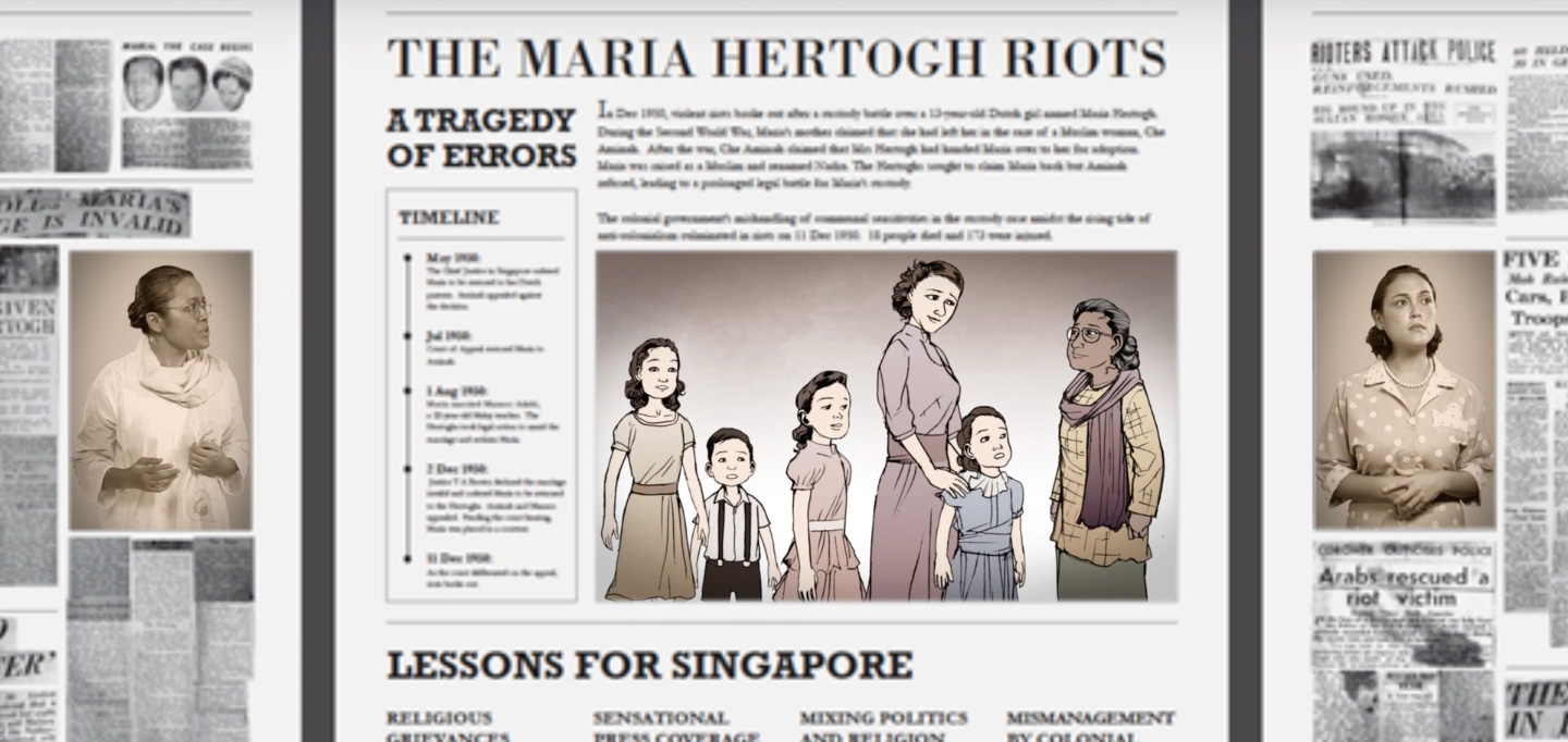 Art & Design - Racial Riots in Singapore -- The Maria Hertogh Story
